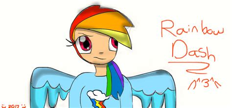 Rainbow Dash Human Form By Lexi0760 On Deviantart