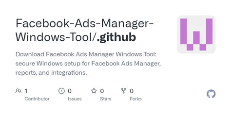 Github Facebook Ads Manager Windows Toolgithub Download Facebook Ads Manager Windows Tool
