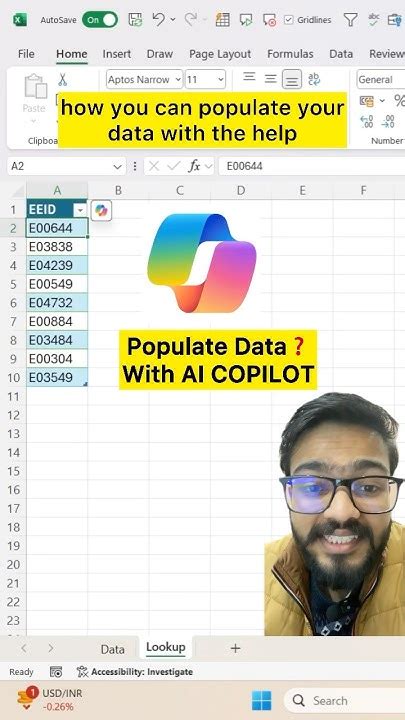 Dont Vlookup In Excel‼️instead Use Copilot Excel Exceltips Exceltricks Shorts Copilot