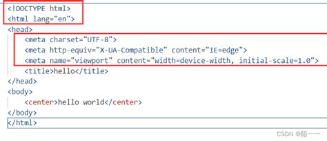 Web第三课：html框架的解释web前端代码框架html Csdn博客