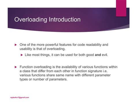 Function Overloading And Overriding PPTX Programming Languages Computing
