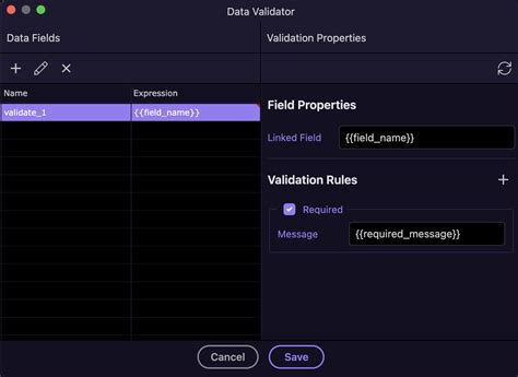 Dynamic Binding On Server Side Validation Feature Request Wappler