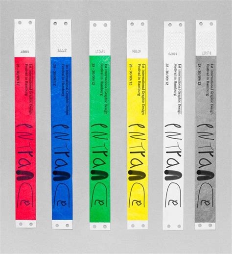 팔찌 입장권 티켓 디자인 인쇄물 브랜딩