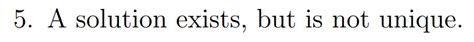 Solved Determine If A Solution Exists For The Initial Chegg