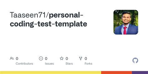Github Taaseen Personal Coding Test Template