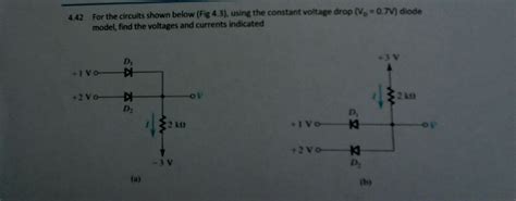 Solved For The Circuits Shown Below Fig Using The Chegg
