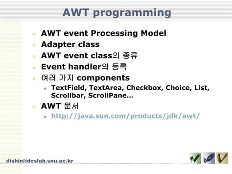 Ppt Java Programming Language 5 Awt Programming 1 Powerpoint