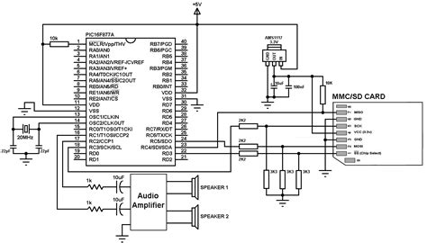 sd card mp3 player circuit diagram