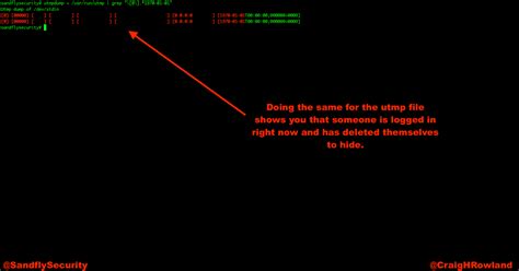 Using Linux Utmpdump For Forensics And Detecting Log File Tampering