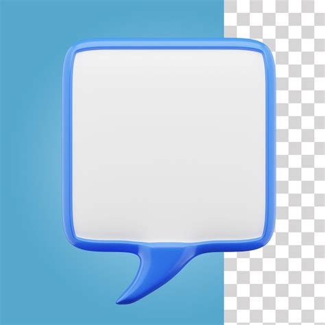 Premium Psd Chat Bubble 3d Icon