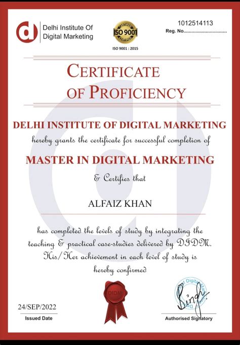 Alfaiz Khan On Linkedin Successful Completion Of Digital Marketing Course