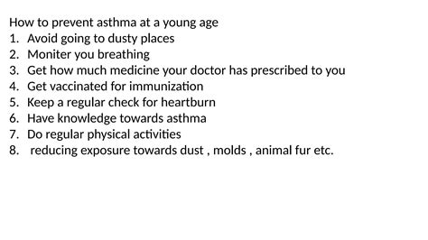 Presentation For Asthma Class 7 Bppddtx Ppt