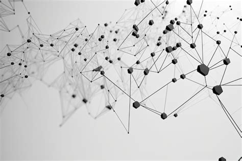 Premium AI Image On A White Backdrop There Are Connected Triangles