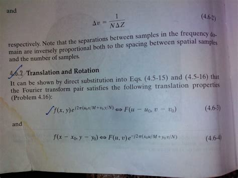 Image Processing What Is A Translation Property In Dft Signal