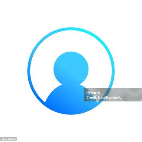 앱 디자인의 사진 자리 표시자를 위한 파란색 기호 디자인입니다 사용자 인터페이스 디자인 아바타 자리 표시자 사람들에 대한 스톡