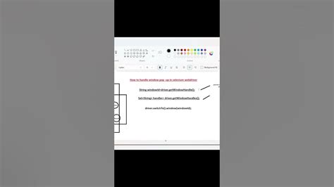 How To Handle Window Pop Up In Selenium Selenium Seleniumwebdriver Coding Shorts Youtube