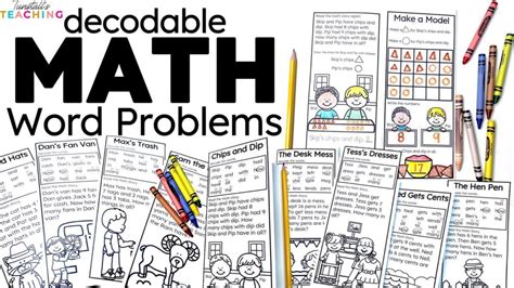 decodable math word problems trifolds for cvc and cvce tunstall s