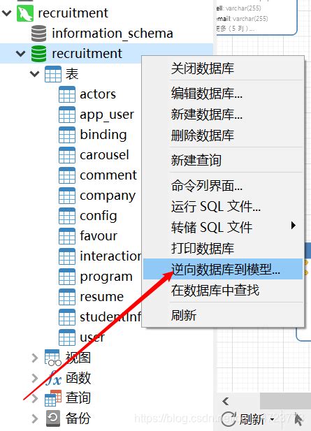 使用navicat premium生成e r关系图并导出 navicat导出关系模型 csdn博客