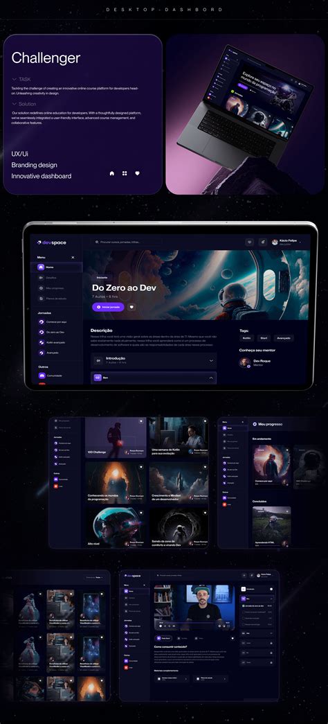Devspace Lms Ux Ui Design Behance