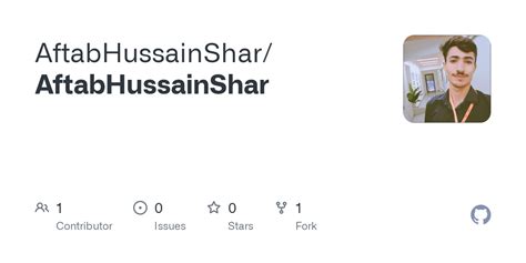 GitHub AftabHussainShar AftabHussainShar