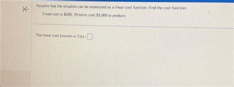 Solved Assume That The Situation Can Be Expressed As A