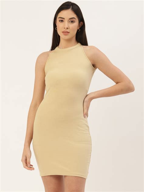 Buy Hill Street Beige Bodycon Dress Dresses For Women 17563418 Myntra