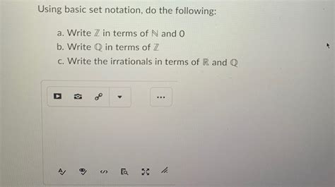[solved] using basic set notation do the following using basic set