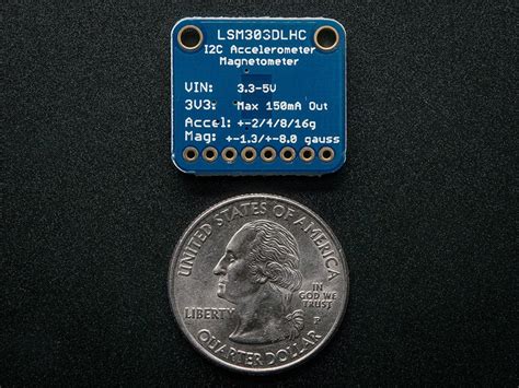 Triple Axis Accelerometermagnetometer Compass Board Lsm303
