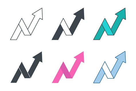 Increase Arrow Icon Collection With Different Styles Arrow Growing