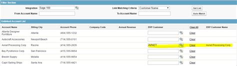Using Gumu™ Link Existing Salesforce Accounts With Sage 100 Erp Customers Tips
