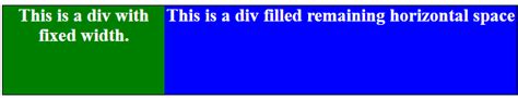 How To Make A Div Fill The Remaining Horizontal Space Using CSS