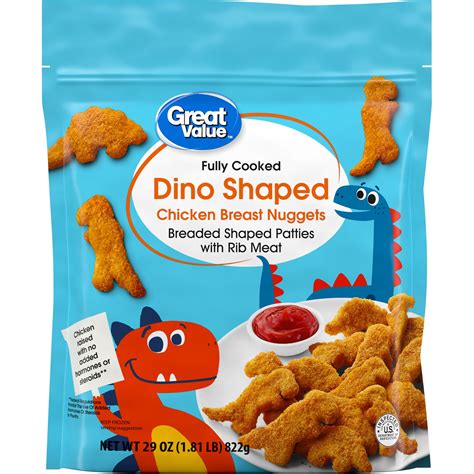 Great Value Dino Shaped Chicken Breast Nuggets 29 Oz Frozen
