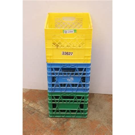 3 Milk Crates Bodnarus Auctioneering