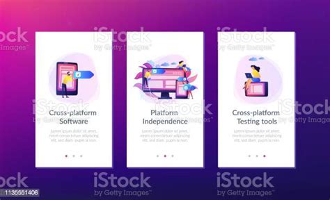 크로스 플랫폼 소프트웨어 응용 프로그램 인터페이스 템플릿입니다 개념에 대한 스톡 벡터 아트 및 기타 이미지 개념 개발