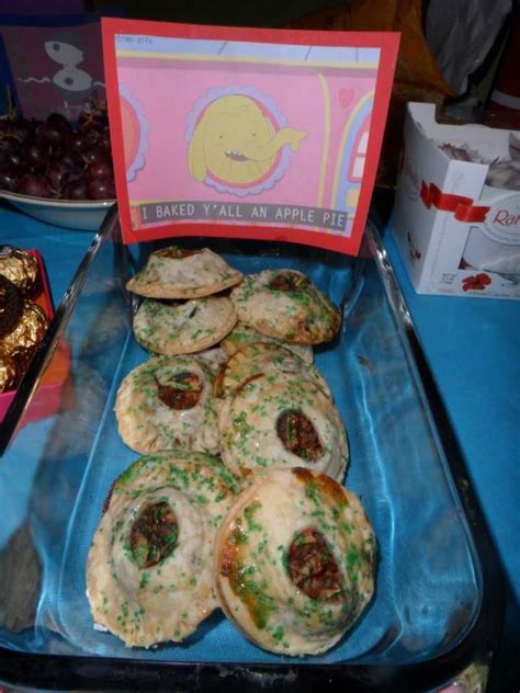 Adventure Time Themed Party With Tree Trunks Apple Pies