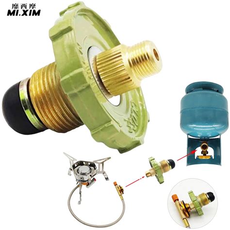 Lpg 탱크 컨버터 헤드 어댑터 야외 캠핑 액화 가스 실린더 커넥터 아연 합금 캠핑 스토브 컨버터 어댑터 1pc Aliexpress