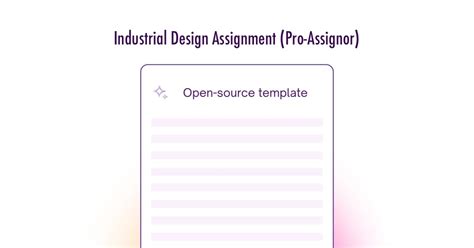 Industrial Design Assignment Pro Assignor Template Uk