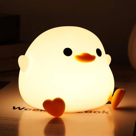 Daixinde Duck Night Light Cute Duck Light Rechargeable