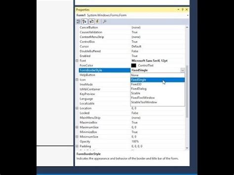 CSharp WindowsForms Disable Windows Form Resize YouTube