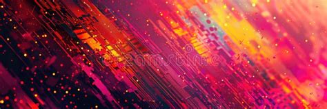 Radiant Red And Orange Streaks Of Light Creating A Fiery Dynamic Energy Explosion Stock