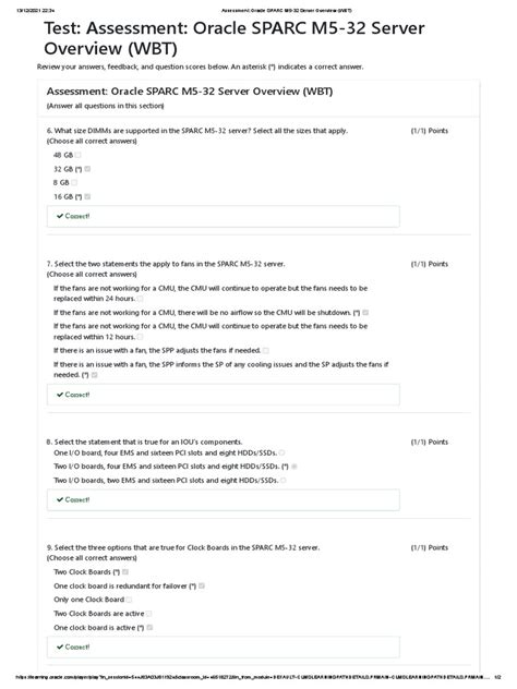 Assessment Oracle Sparc M5 32 Server Overview Wbt 2 Pdf Solid State Drive Computer