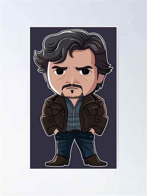 Pedro Pascal Joel The Last Of Us Chibi Poster For Sale By Carpediem96 Redbubble
