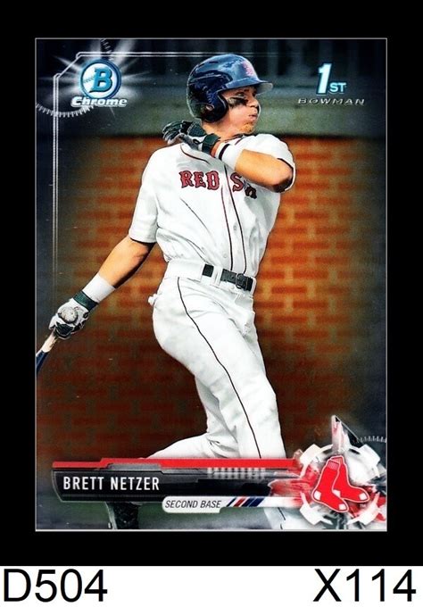 1 2017 Bowman Chrome Draft Brett Netzer Red Sox Card Bdc 31 Qty Available Ebay