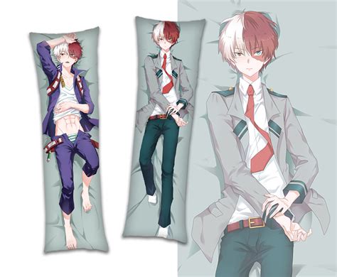 My Hero Academia Todoroki Shoto Midoriya Izuku Dakimakura Custom Printed Anime Body Pillow Case