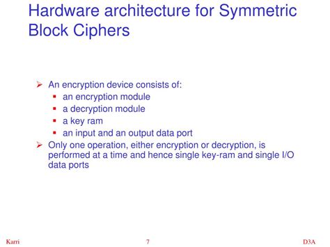 Ppt Concurrent Error Detection Architectures For Symmetric Block