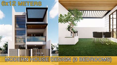 Modern House Design Idea 6x12 Meters On 90sqm Lot With 3 Bedrooms