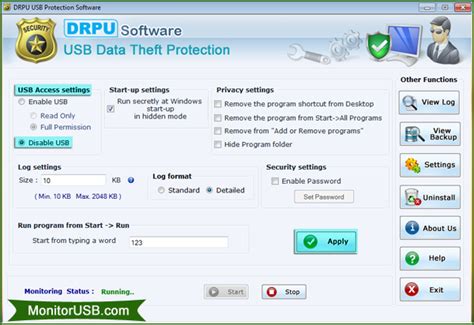 USB Drive Monitoring Software Block USB Port Prevent Data Theft