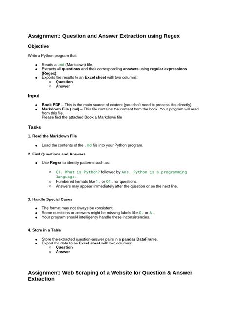 Machine Learning Assessment Pdf Microsoft Excel Regular Expression