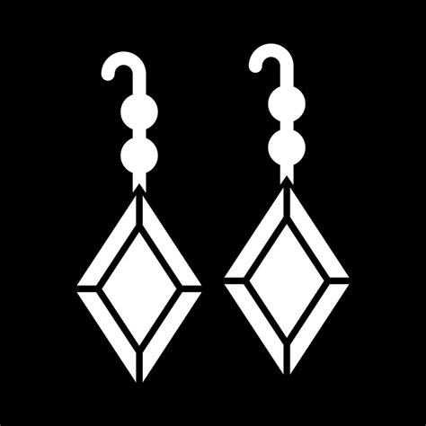 Earrings Vector Icon 17217005 Vector Art At Vecteezy
