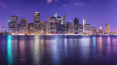 New York City 4k Wallpaper City Skyline At Night